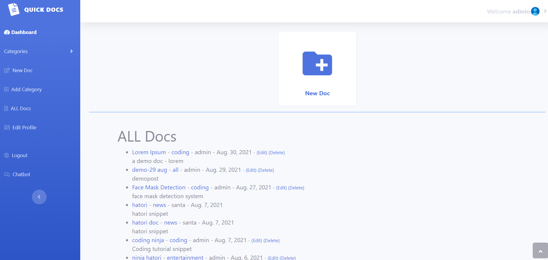 Portfolio | Quick Docs